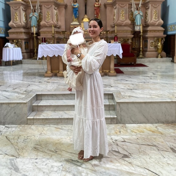 Vield Collection | Dresses | Madelyn White Cotton Eyelet Maxi Dress ...